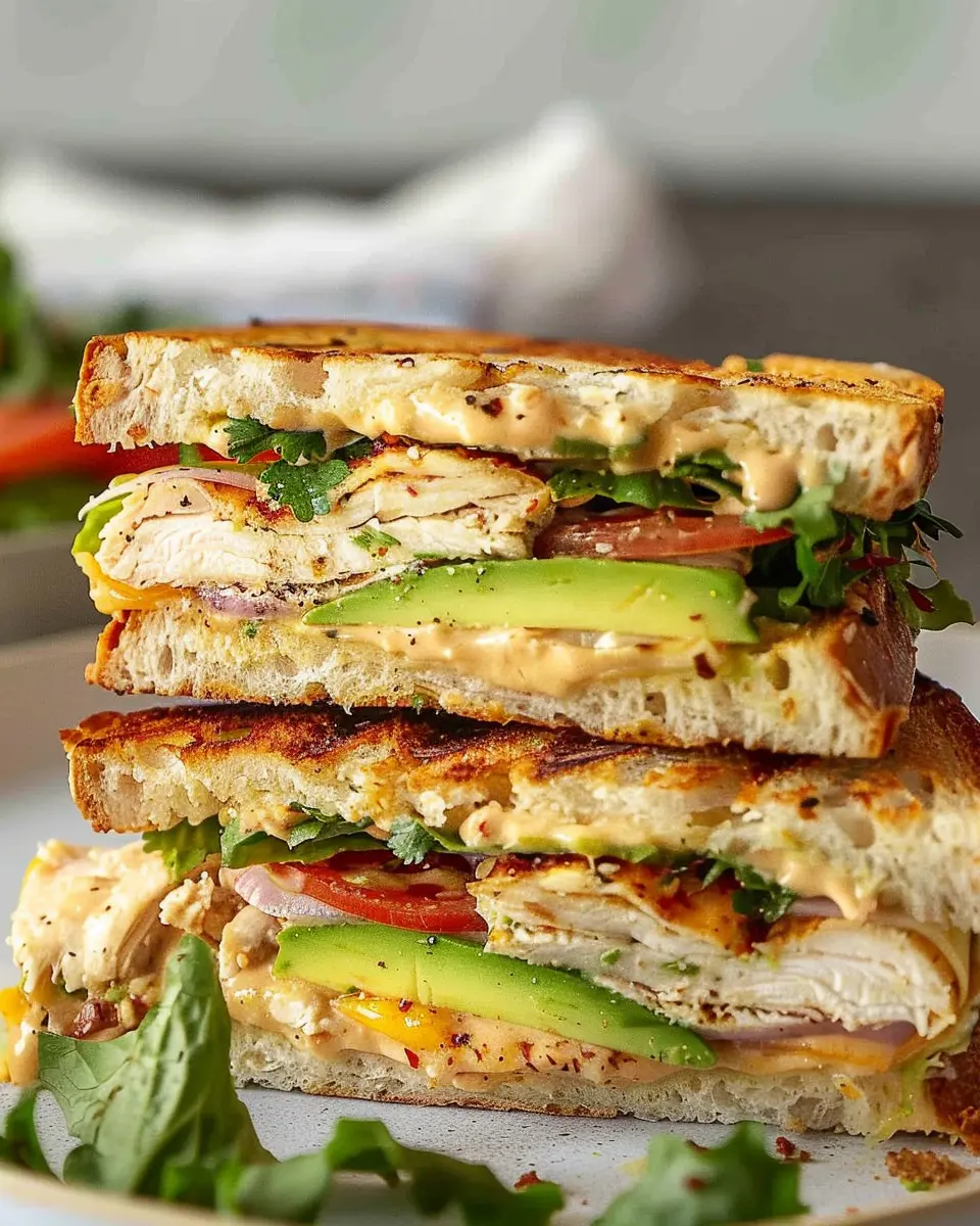 Chicken Avocado Melt Sandwich
